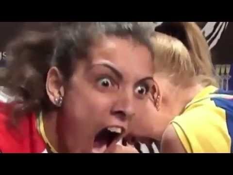 This Screaming Female Arm Wrestler Will Scare You to Death