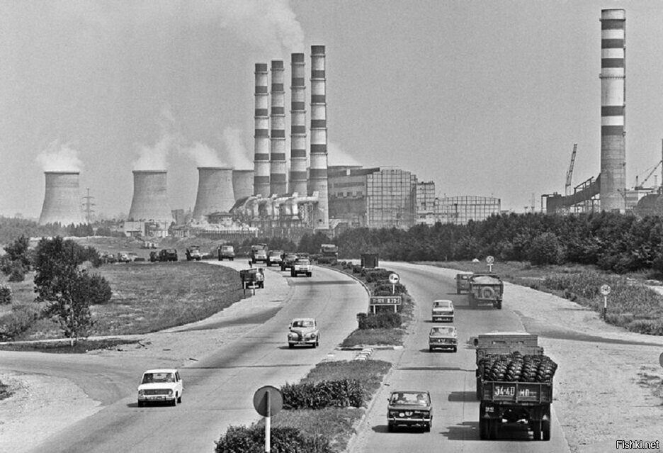 МКАД в час пик, Москва, СССР, 1975 год